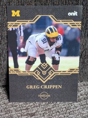 Greg Crippen - 2025 Onit Michigan Wolverines Football Timeless Series B ...