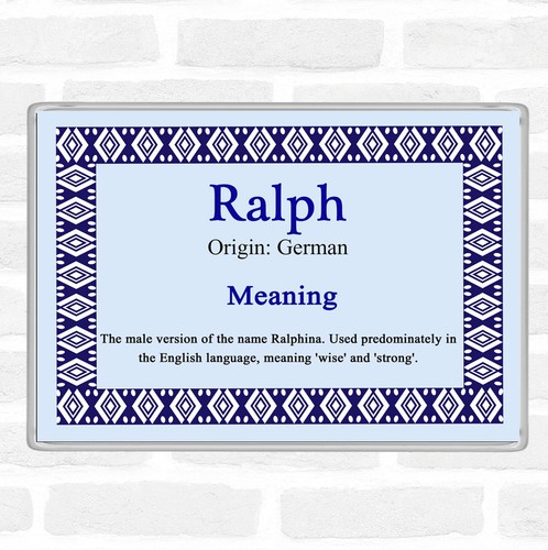 Ralph Name Meaning Jumbo Fridge Magnet Blue | eBay