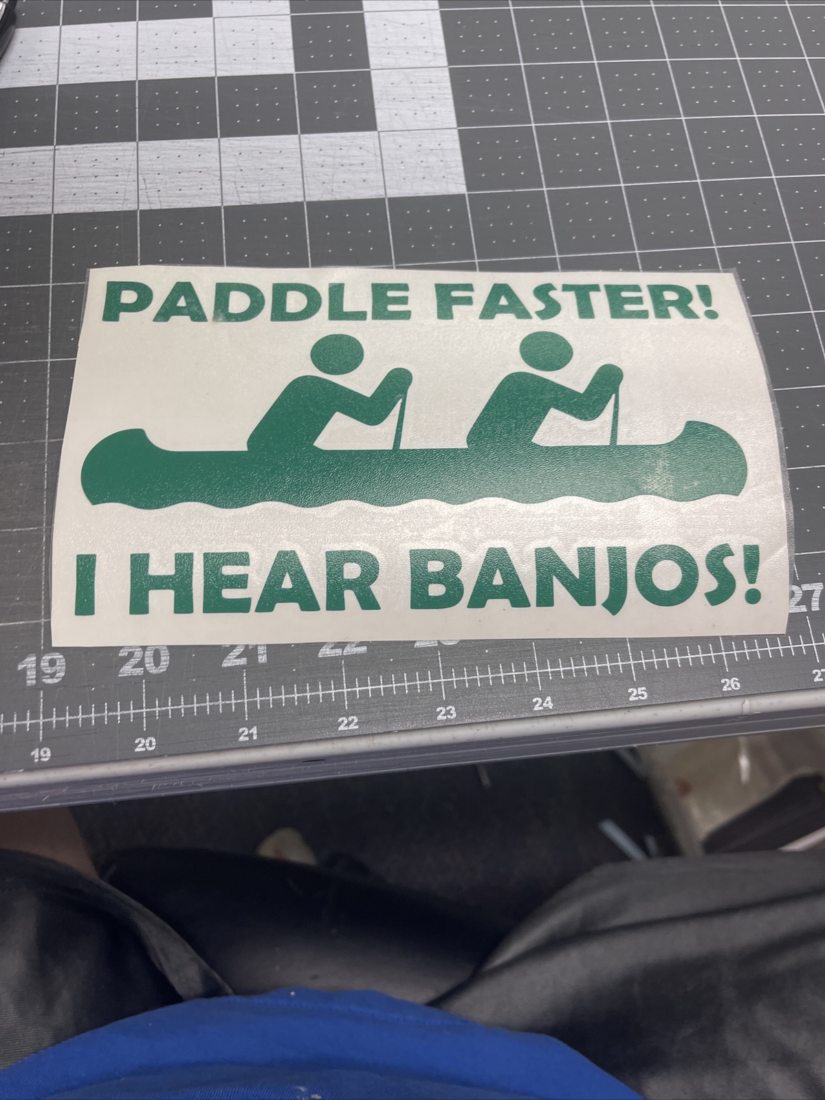 Paddle faster! I hear banjos! funny vinyl decal car bumper sticker 271 ...