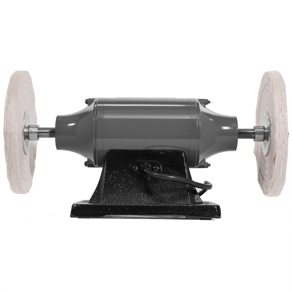 8 inch 3/4HP Electric Heavy-Duty Dual Buffer Bench Tabletop Polisher ...