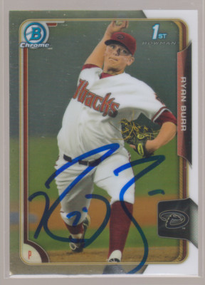 Autographed 2015 Bowman Chrome Ryan Burr - Diamondbacks | eBay