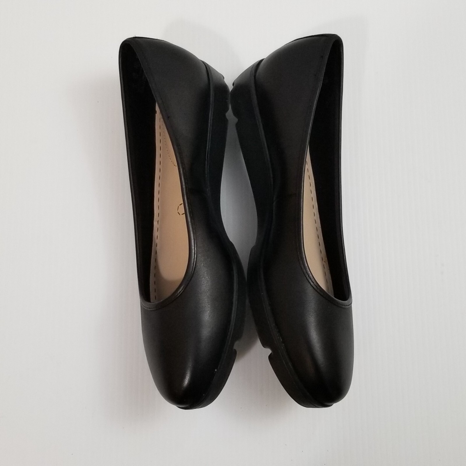 Clarks Ladies Compass Zone Black Leather Ballerina Sh… - Gem