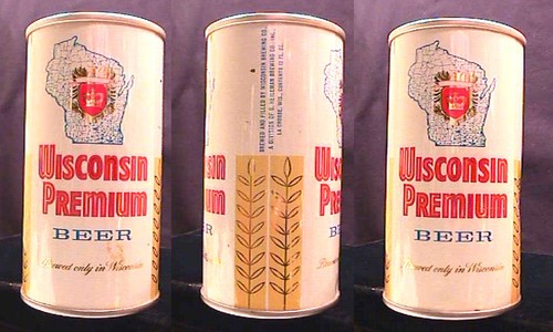 WISCONSIN PREMIUM BEER - LATE 1960'S - 12OZ PULL TAB CAN - LA CROSSE ...