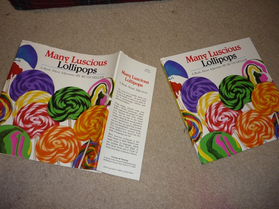 SIGNED Ruth Heller Many Luscious Lollipops A Book About Adjectives 1st ...