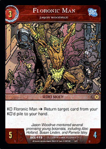 VS System: Floronic Man, Jason Woodrue [Played] DC Comics Legends TCG ...