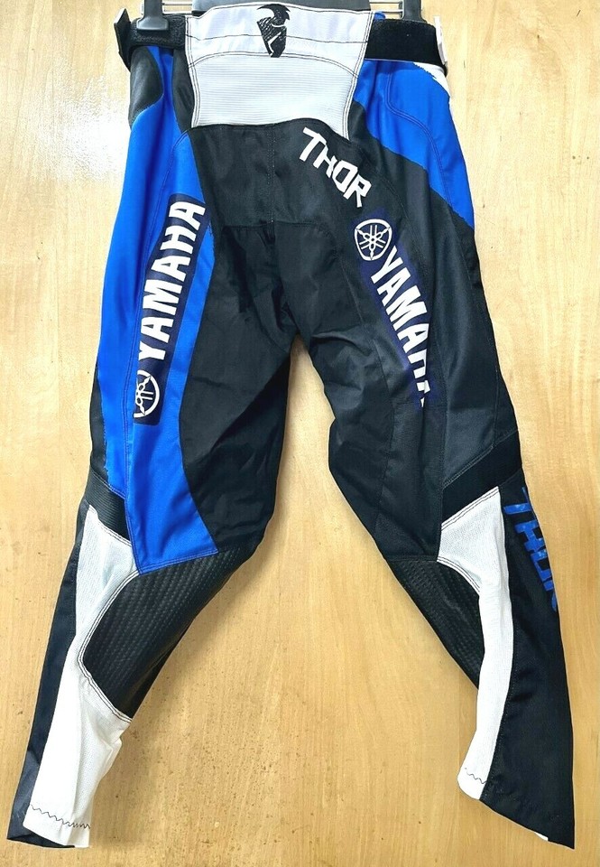 THOR Yamaha Pants Black/Blue Size 32 #513 | eBay