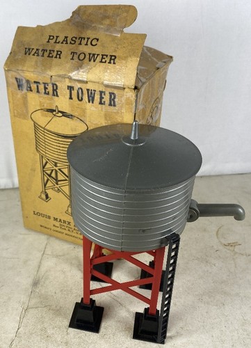 Vintage Marx Rail Road Plastic Water Tower With Box | eBay