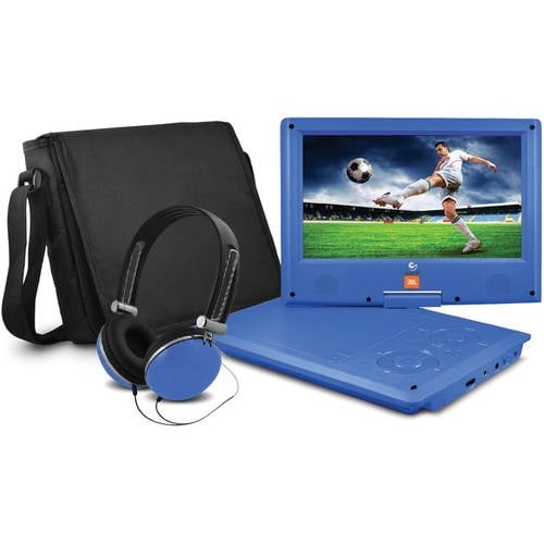 JBL JB900BU 9" Portable DVD Player with Matching Headphones and Bag ...