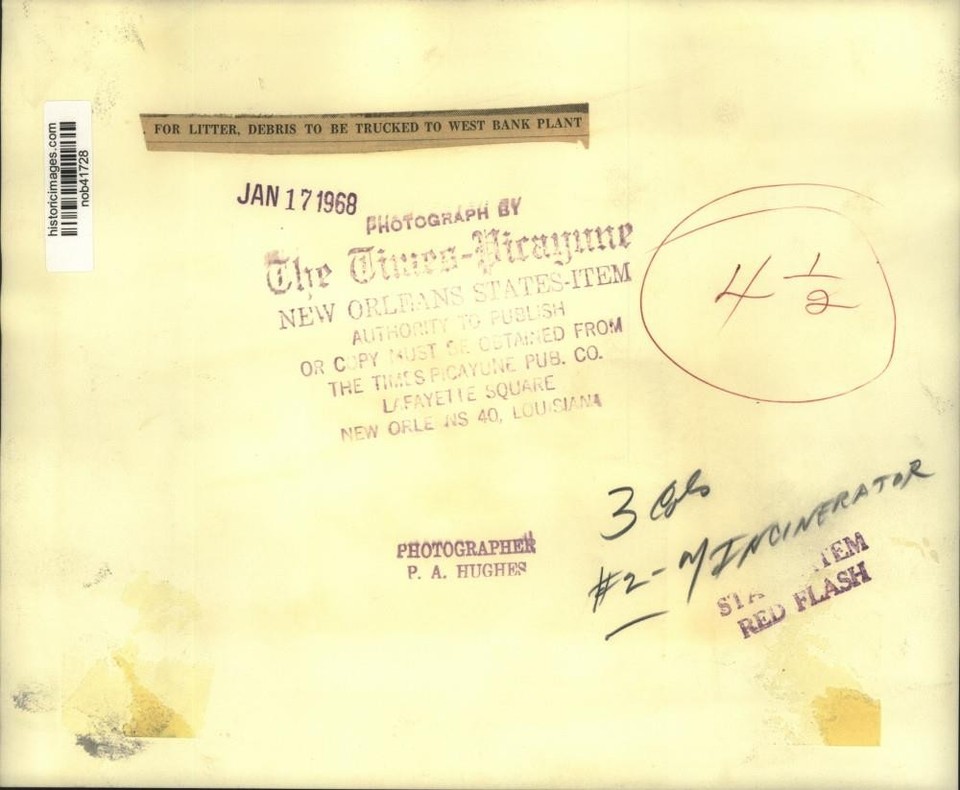 1968 Press Photo For litter, debris to be trucked to West Bank Plant | eBay