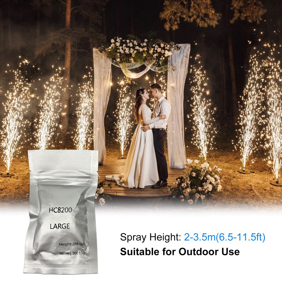 5 Bags 200g Spark Powder Outdoor Spark Granules For Cold Spark Machine ...