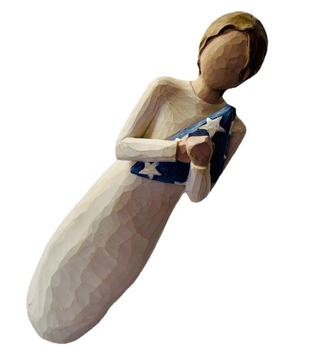 Hero Willow Tree Figurine American Flag Woman 2004 Demdaco Susan Lordi ...