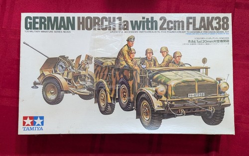 Tamiya #35105 German Horch 1a with 2cm Flack 38 1/35 scale Model Kit ...