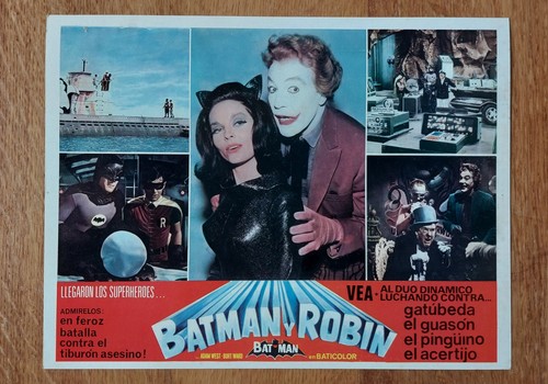 BATMAN Y ROBIN 1966 Original mexican lobby card 16x12 in. | eBay UK