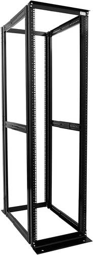 Server Rack 4 Post Open Rack Frame Rack Enclosure 19 Inch Adjustable ...