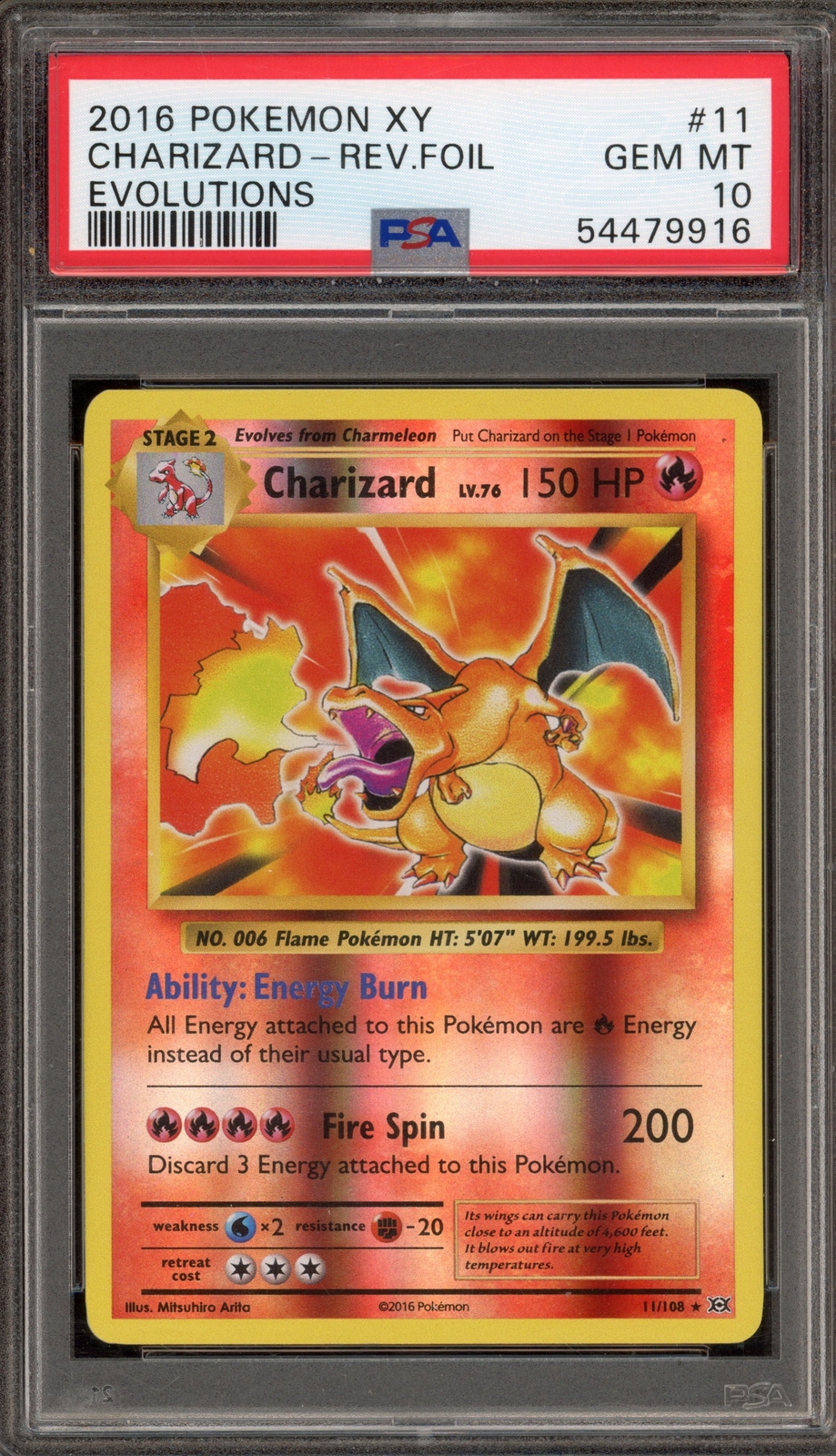 Charizard 2016 XY: Evolutions #011/108 Reverse Holo Price Guide ...