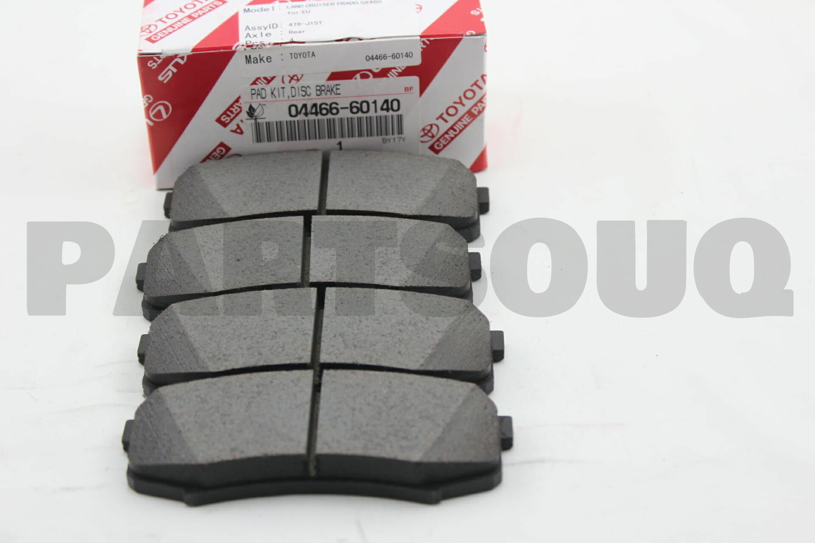 0446660140 Genuine Toyota PAD KIT, DISC BRAKE, REAR 04466-60140 | eBay