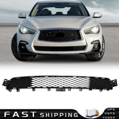 Fit 2018-2022 Infiniti Q50 Sport Front Bumper Lower Grille Black Grill ...