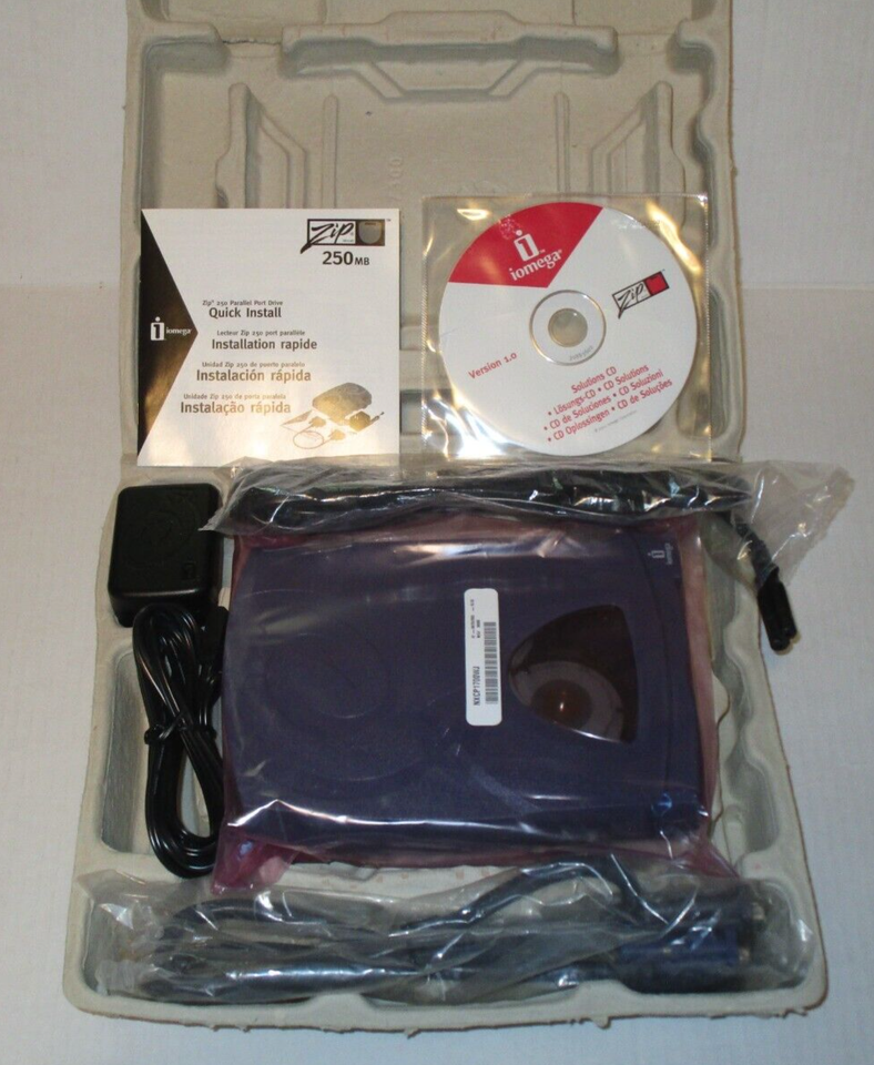 iomega 250mb Zip External Disk Drive Parallel Port (Open Box) | eBay