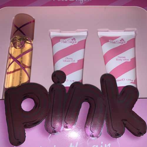 Pink Sugar Perfume. Shower Gel Body Lotion 3pc Gift Set 3.4 oz | eBay