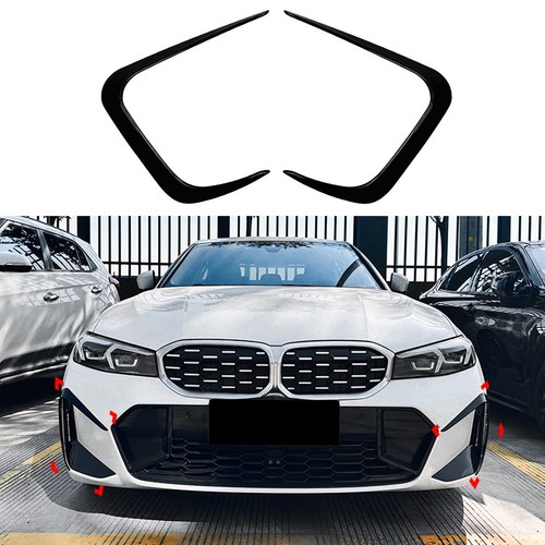 Front Bumper Side Spoiler For BMW 3Ser G20 G21 LCI M340i M Sport 2023 ...