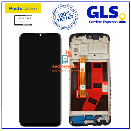 DISPLAY LCD TOUCH SCREEN+FRAME ORIGINALE per OPPO A18 CPH2591 SCHERMO ...