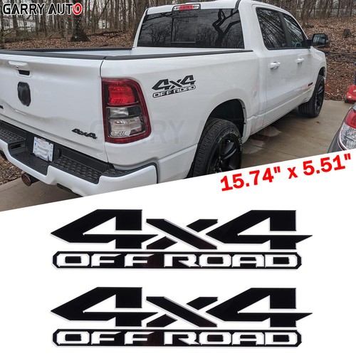 Dodge RAM 1500 2500 4X4 Off Road Truck Bed Decal Vinyl Sticker Set of 2 ...