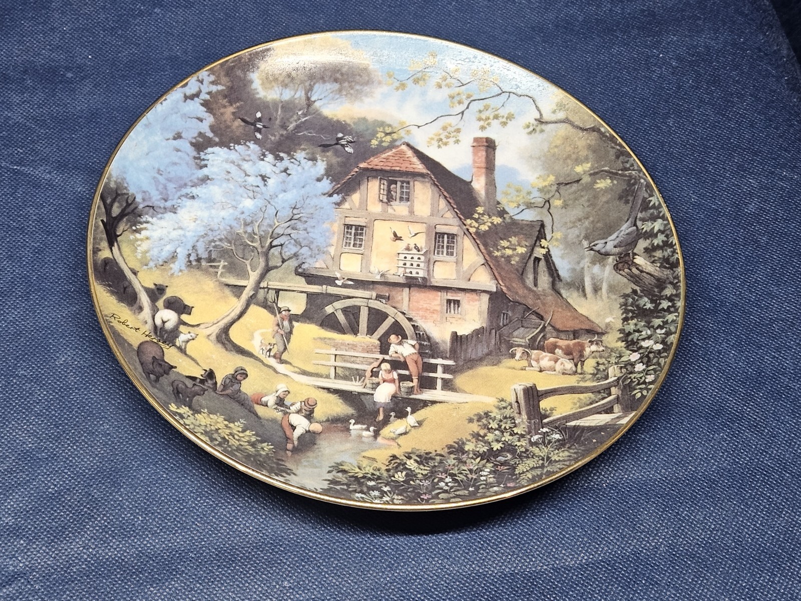 1989, Danbury Mint Collector's Plate "The Old Mill" Story of a Country ...