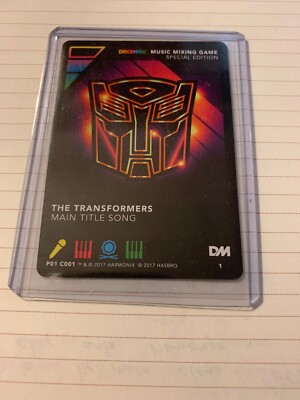 2018 SDCC COMIC CON EXCLUSIVE HASBRO DROP MIX TRANSFORMERS PROMO CARD ...