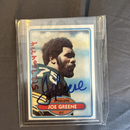 1980 Topps - #175 Joe Greene autographed card | eBay