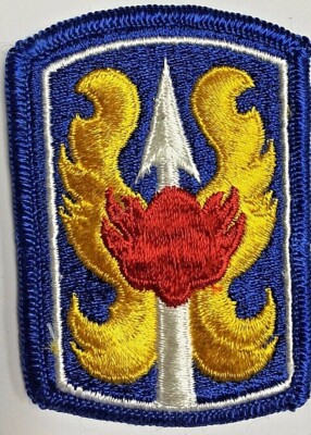 US Army 199th Infantry Brigade Dress uniform shoulder patch m/e (104 ...