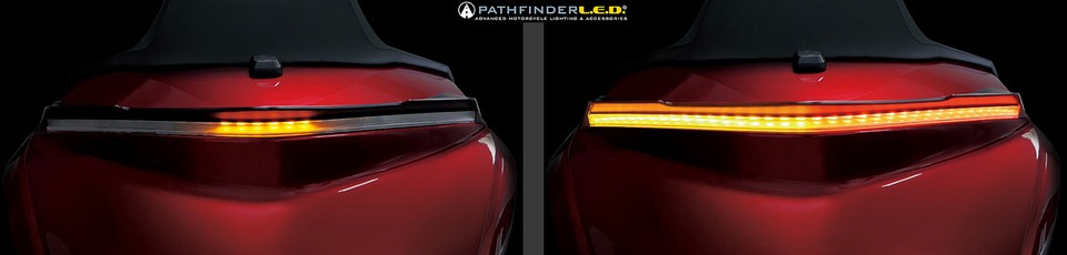 PATHFINDER REAR SPOILER WITH LED LIGHTS DYNAMIC SEQUENTIAL BLACK HON ...