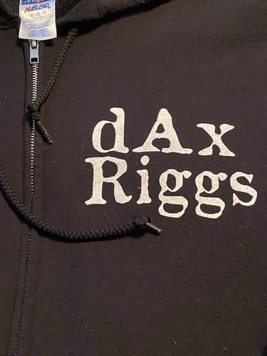 Dax Riggs Black Zip Up Hoodie XL | eBay
