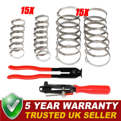 32Pc Universal CV Boot Clips Kit Stainless Steel CV Joint Crimp Clamp ...