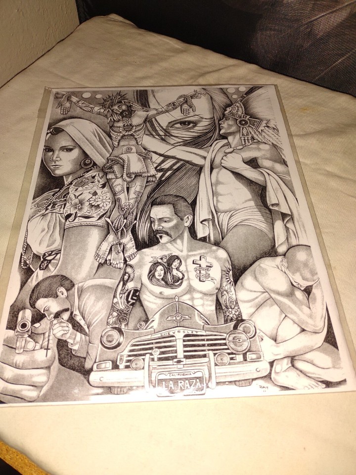 Original Chicano Prison Art By Big Buddah As Seen In Teen Angels ...