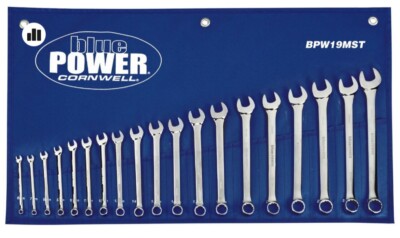 Cornwell Tools Blue Power 19pc. Metric Combination Wrench Set | eBay