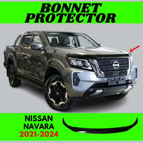 For 2021-2024 Nissan Navara Facelift D23 Bonnet Protector Stone Shield ...