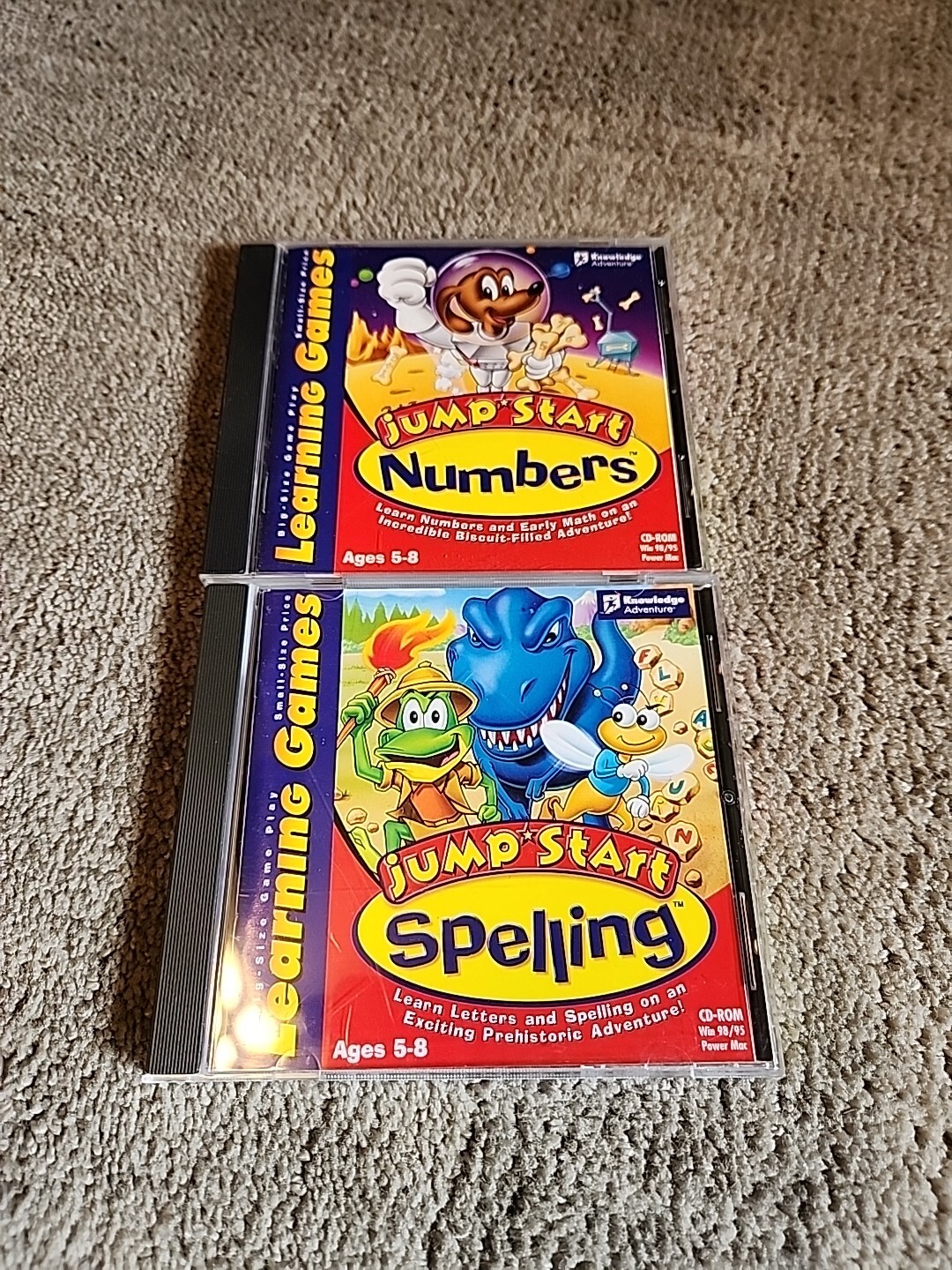 Learning Games Jumpstart Numbers/Spelling 2 CD Games For Win 98/95 | eBay