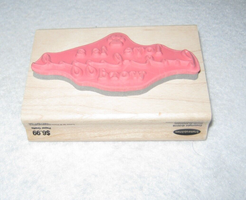 Stampabilities - Rubber Stamp - "Love is a four legged word" - Large ...