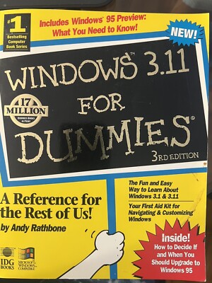 Windows 3.11 for Dummies A Reference for the Rest of Us 1995 | eBay