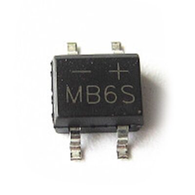 20PCS MB6S SMD 0.5A 600V Single Phases Diode Rectifier Bridge SOP-4 | eBay