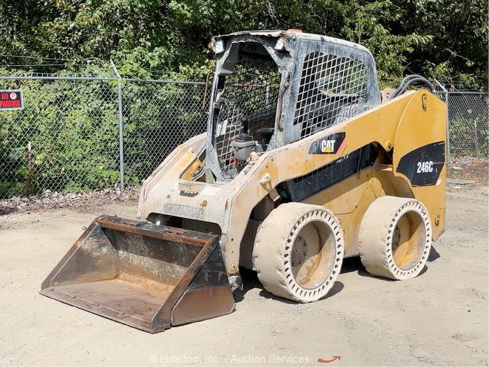 2008 Caterpillar 246 C Skid Steer Wheel Loader Cab 54" Bkt Joystick ...