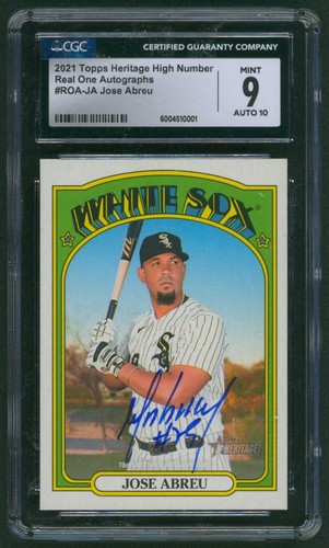 2021 Topps Heritage High Number - Real One Autographs José Abreu #ROA ...