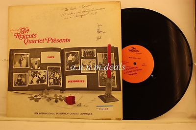 The Regents Quartet Presents Love, Memories, LP 12" (G) | eBay