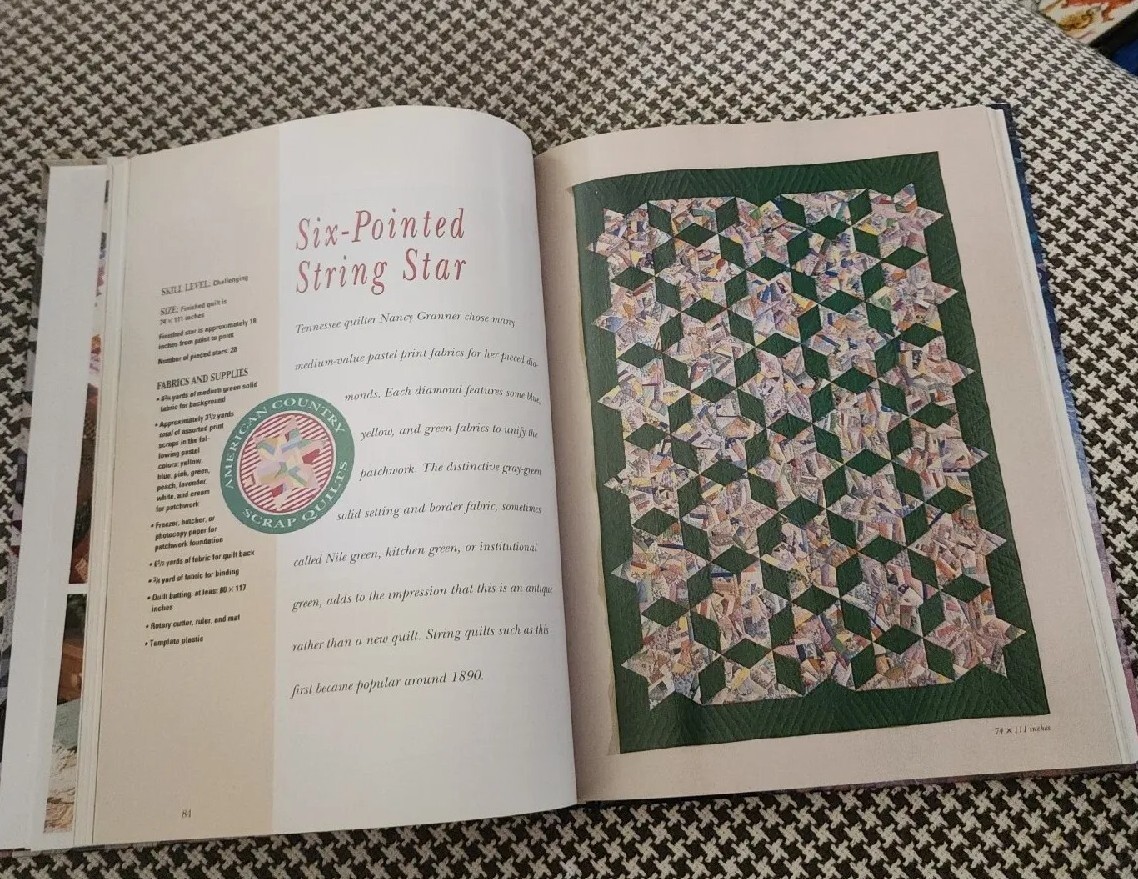 American Country Scrap Quilts Rodale Quilt Book Liz Porter Marianne ...