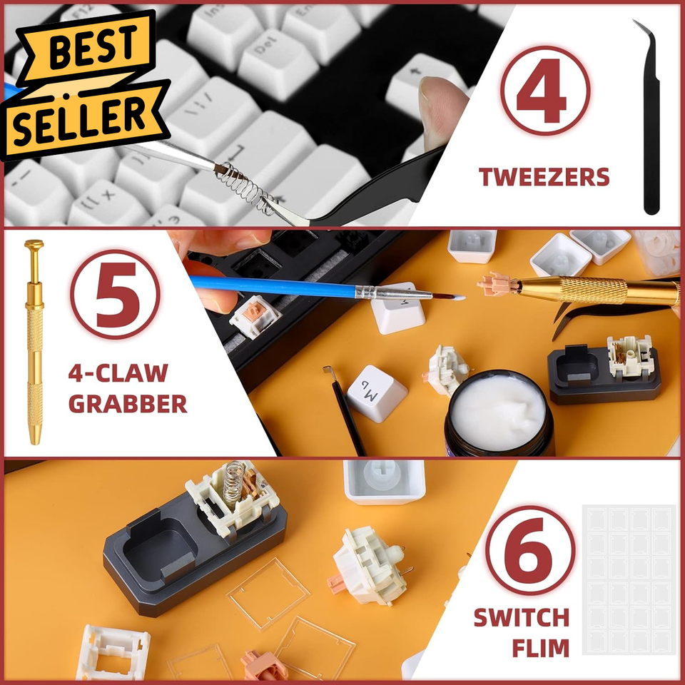 Keyboard Lube Kit JRX 205G0 0.53Oz/15G, Switch Pad for Pcb,Switch Film ...