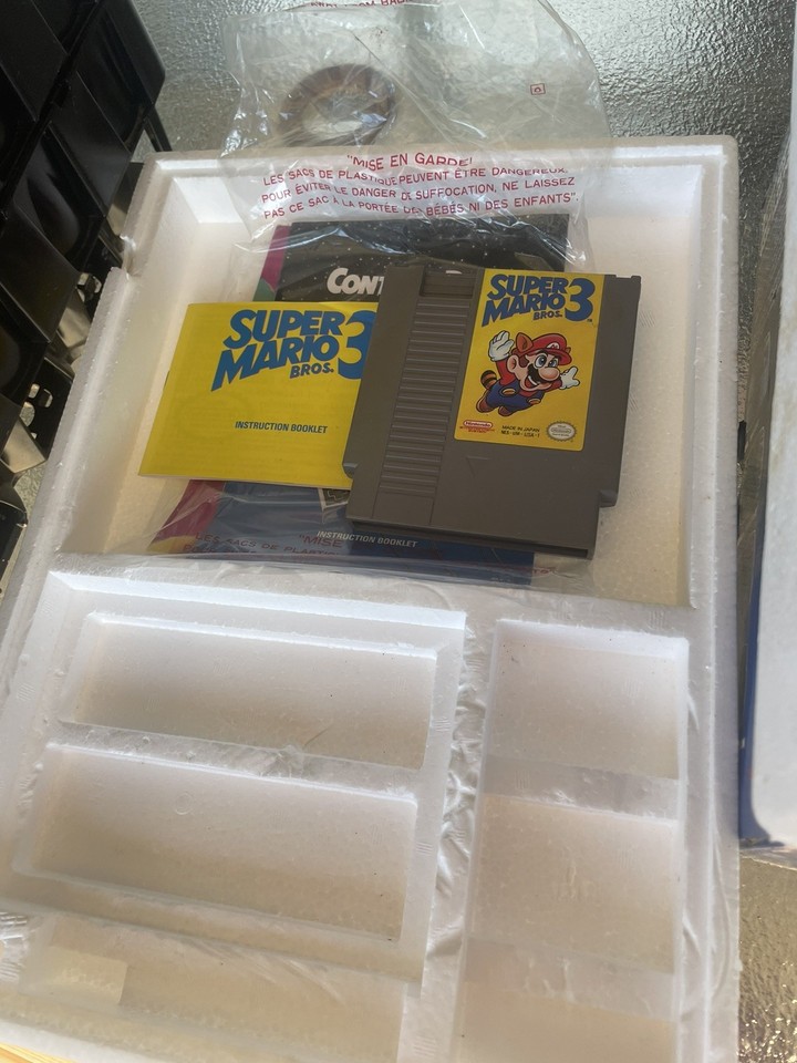 Nintendo NES Challenge Set Game Console System In Box Super Mario Bros ...