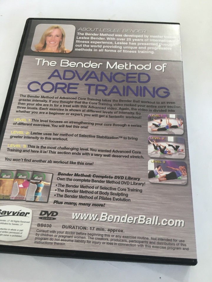Bender Ball: The Bender Method Of Advanced Core Training (Workout DVD ...