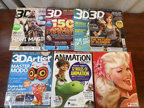 Lot Of 7 Misc. 3D Magazines For 3D Artists *2 CDS* (Lot# 59) | eBay