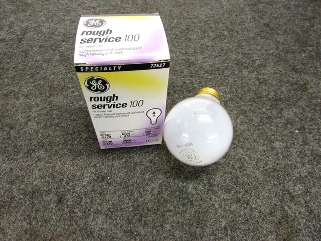 9 GE Lighting Rough Service 100 and 60 Watts A21 Incandescent Light ...