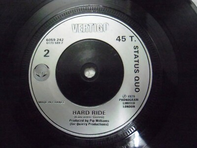 STATUS QUO 6059 242 RARE SINGLE 7" 45 FRANCE record VG+ | eBay